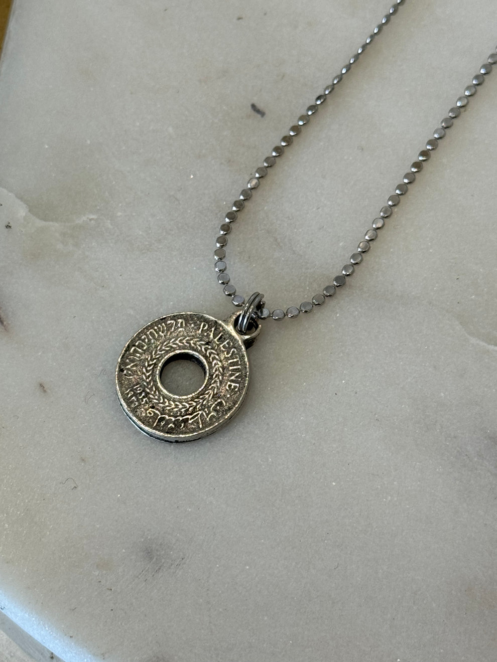 Historic Palestine Necklace: Silver Coin – michaelacorning